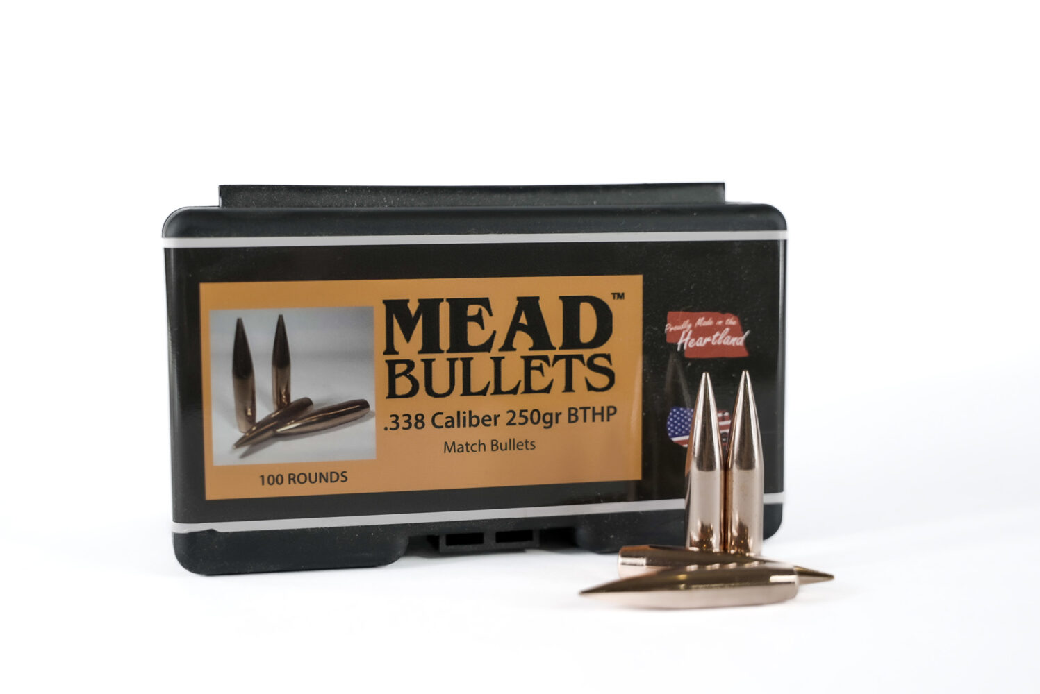 Mead 338 Caliber (.338 Dia.) 250gr BTHP Match Bullets (100 Count ...